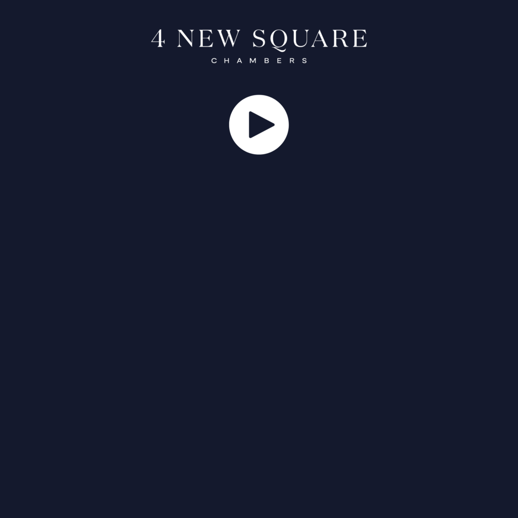 Webinars - 4 New Square Chambers